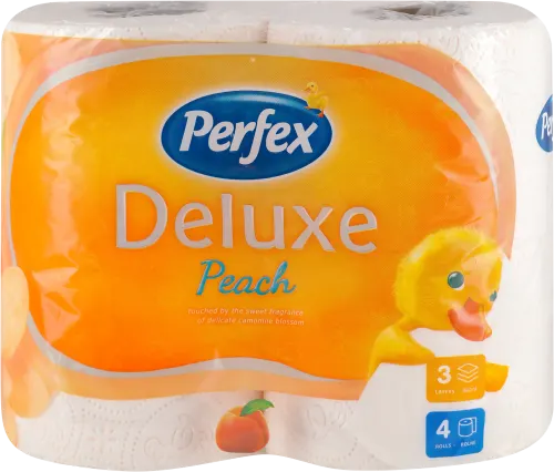 Perfex
Deluxe Peach toalet papir 3-slojni, 4 kom