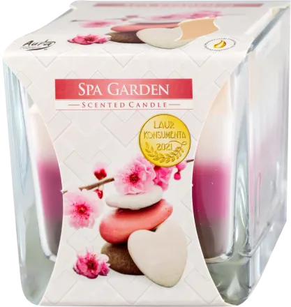 Aura Fragrances Candles
Spa Garden - trobojna sveća u kvadratnom staklu, 1 kom