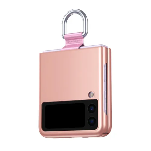 Futrola - maska Elegant fold za Samsung F711B Galaxy Samsung F771B Galaxy Z Flip3 roze (MS)