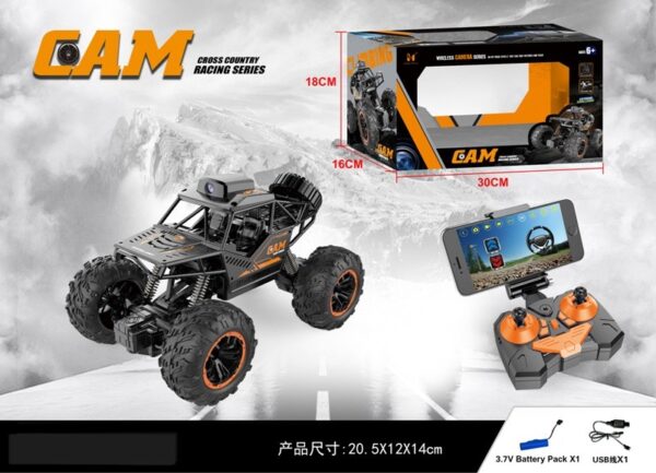 Auto 1:18 R/C sa kamerom od 720P, WiFi povezivanjem, USB punjačem