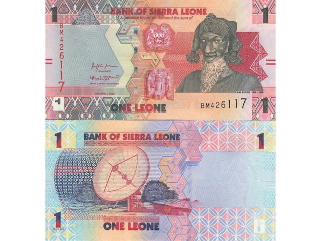 SIERRA LEONE 1 Leone 2022 UNC, denominacija