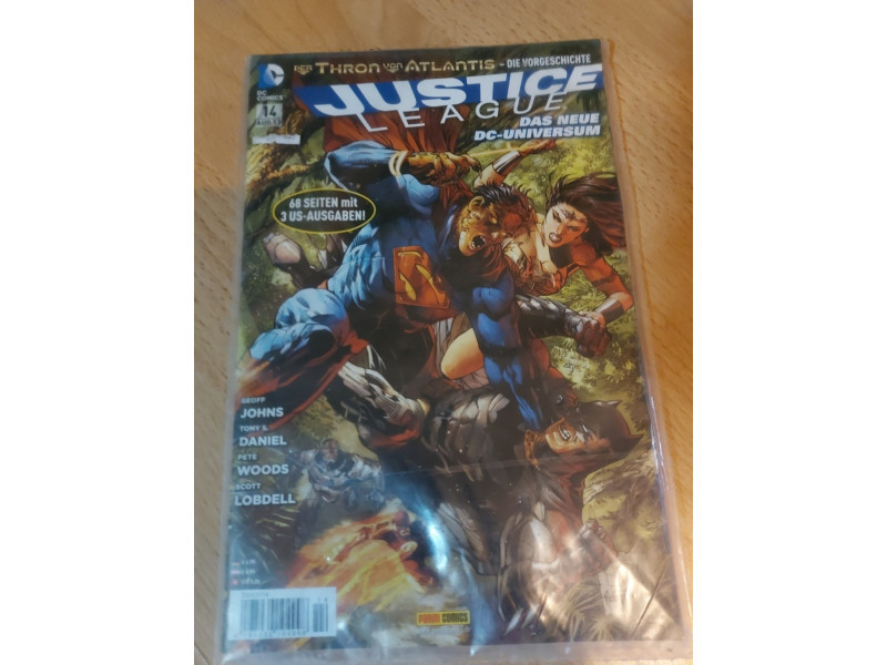 JUSTICE LEAGUE DC COMICS STRIP NEMAČKI NOV U CELOFANU!