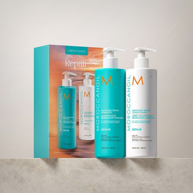 MOROCCANOIL MOISTURE REPAIR SHAMPOO & CONDITIONER DUO (2X500ML)