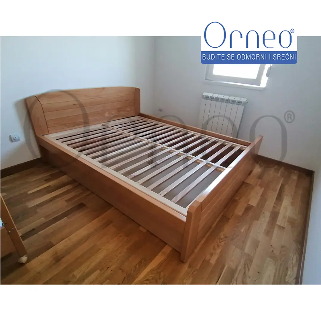 Krevet Kan 160×200 u natur boji sa kutijom i mehanizmom za podizanje