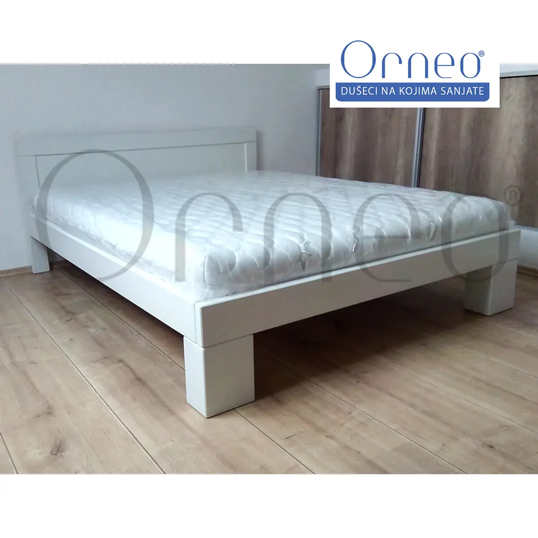 Krevet Monaco u beloj boji + dušek Casper 140×200