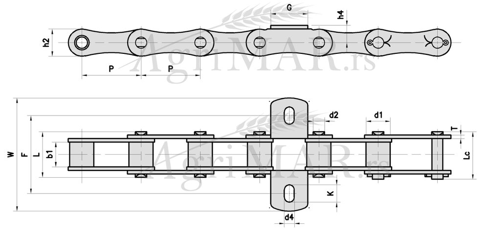 S55R/K1/4 lanac