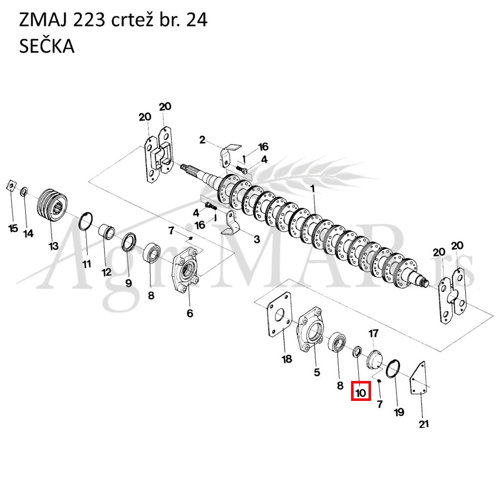 097.0415001 podl. pločica fi90/63x6 (sl.24/10)