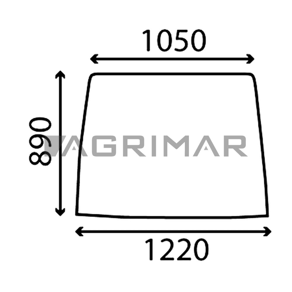 vetrobransko staklo tonirano 1050x890x1220 mm [CASE-3233045R1]