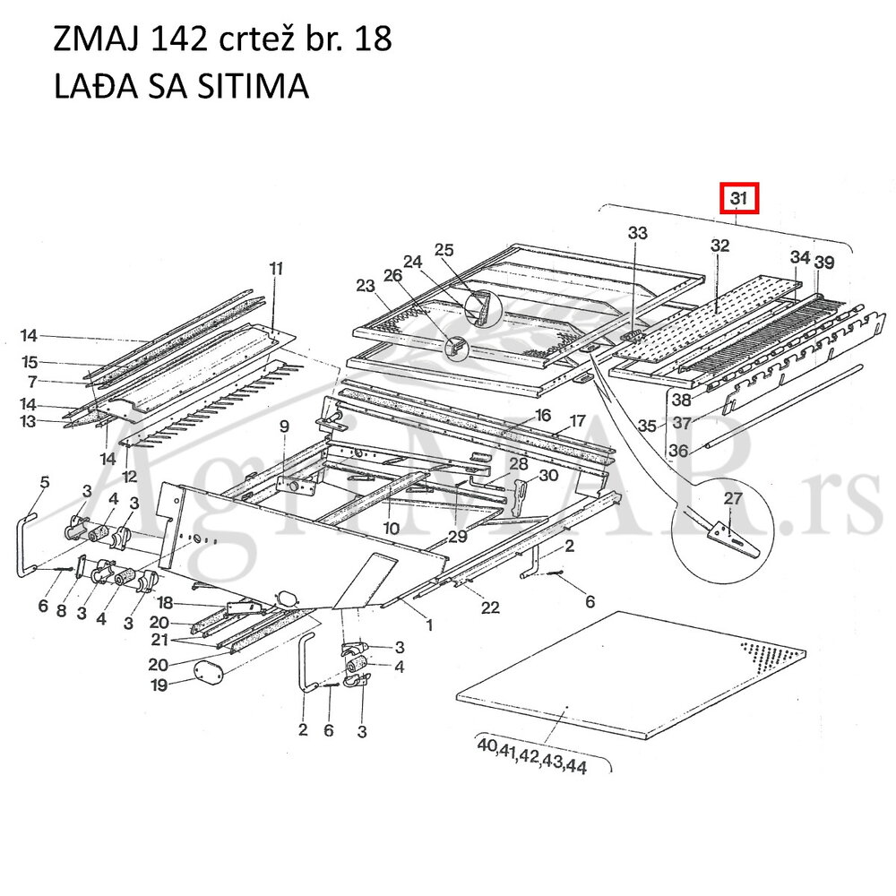 141.0425025 produžetak sita