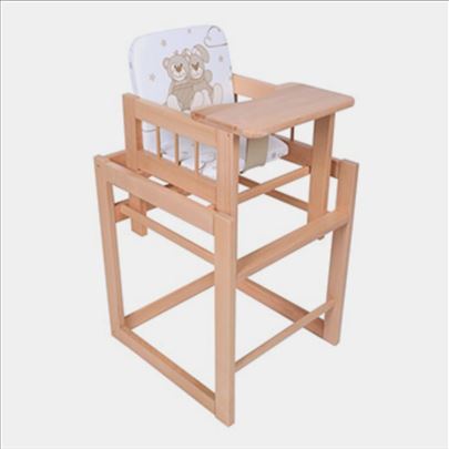 Drvena granilica/stolica -2u1