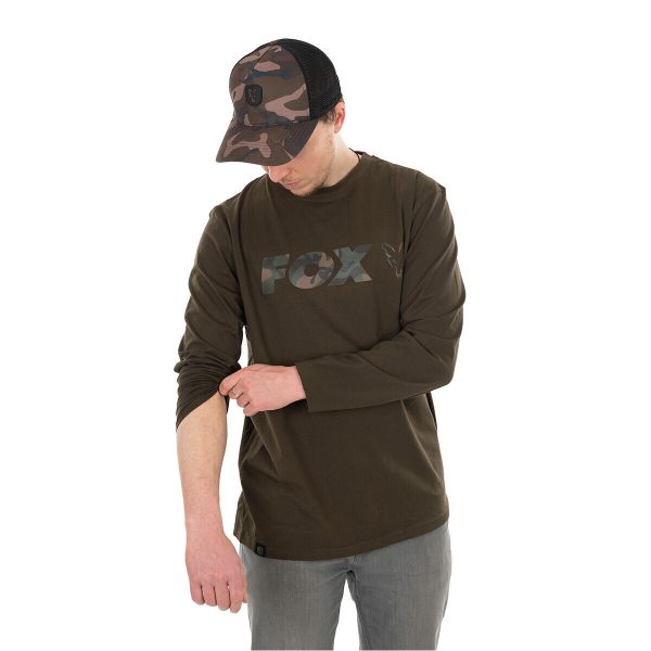 Fox Majica sa dugim rukavima Khaki / Camo LS