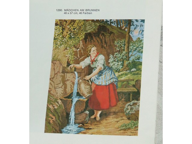 Vilerov Goblen 1290-MADCHEN AM BRUNNEN - samo Šema