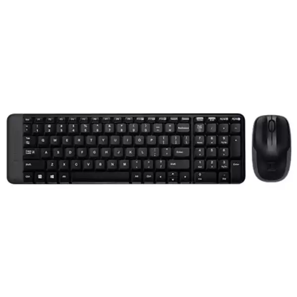 Bežična tastatura + miš Logitech MK220 US, crna