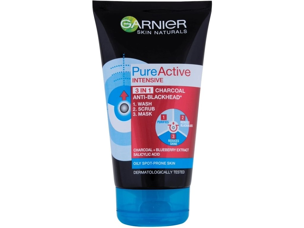 Garnier Skin Maska za čišćenje lica Naturals Pure Active 3u1 150 ml