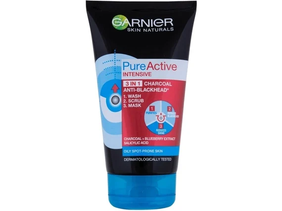 Garnier Skin Maska za čišćenje lica Naturals Pure Active 3u1 150 ml