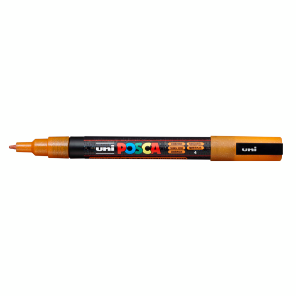 Uni POSCA Marker PC-3ML, glitter orange