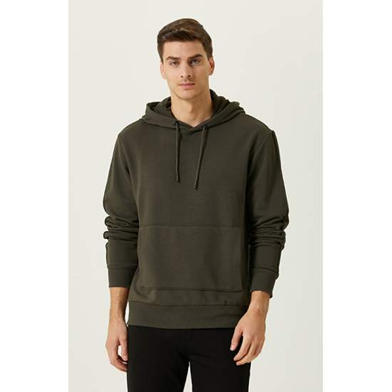 Slim Fit Khaki Sweatshirt