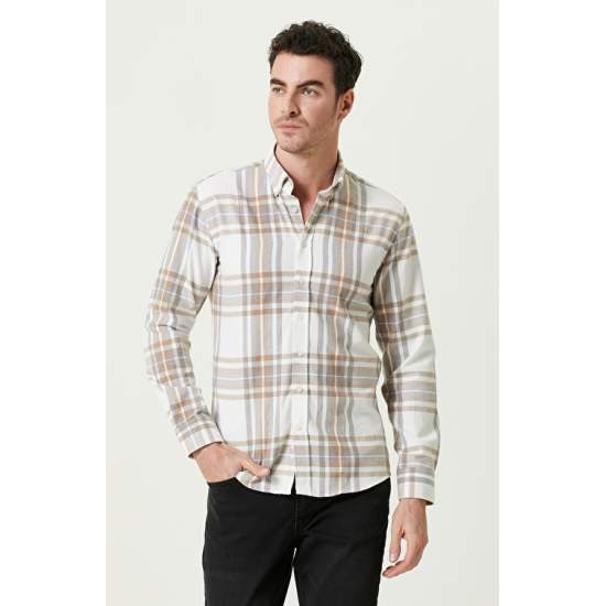 Slim Fit Ecru Shirt