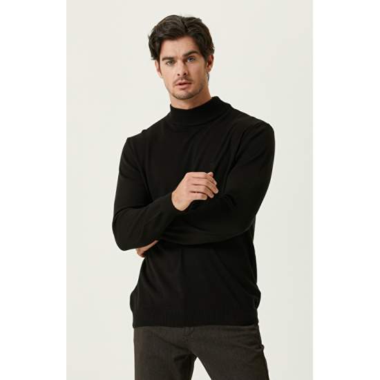 Black Turtleneck Sweater