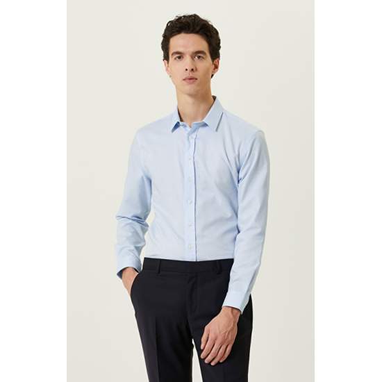 Blue Slim Fit Shirt