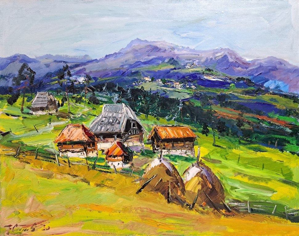 Kriva reka, Đorđe Stanić, ulje na platnu, 73×92 cm, sertifikat, 450 eura