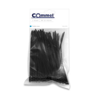 Commel PVC Vezice 3,5mm X 150mm Crna, 100 Kom – C 365-112