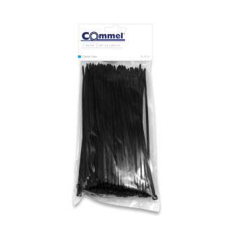 Commel PVC Vezice 3,5mm X 200mm Crna, 100 Kom – C 365-114