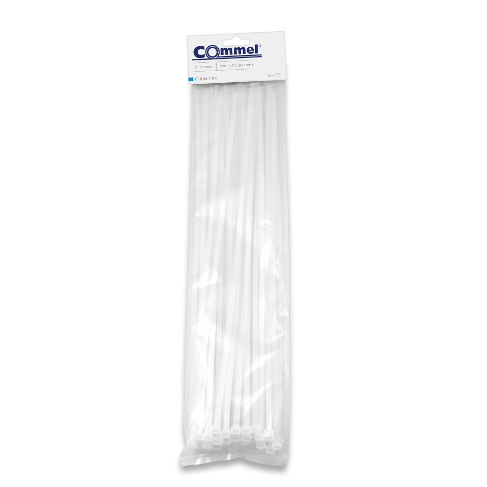 Commel PVC Vezice 4,7mm X 380mm Crna, 50 Kom – C 365-124