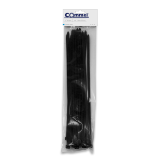 Commel PVC Vezice 7,5mm X 400mm Crna, 25 Kom – C 365-134
