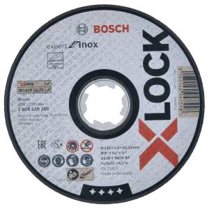 2608619265 CUTTING DISC 125X1.6 X-LOCK EXPERT INO