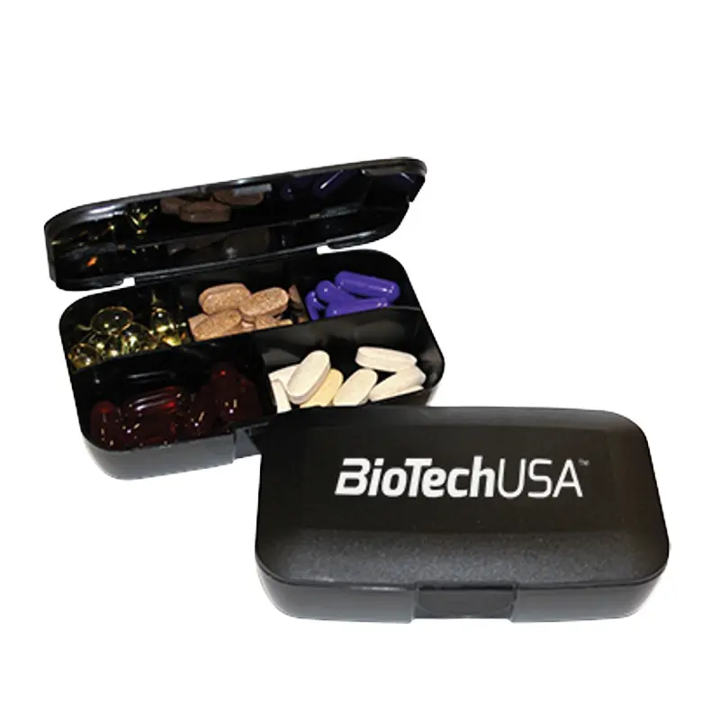 BIOTECH USA Kutija za tablete sa 5 pregrada crna