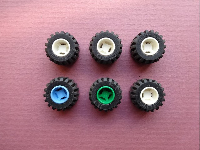 Lot od 6 LEGO točka 17 x 6mm (6015)