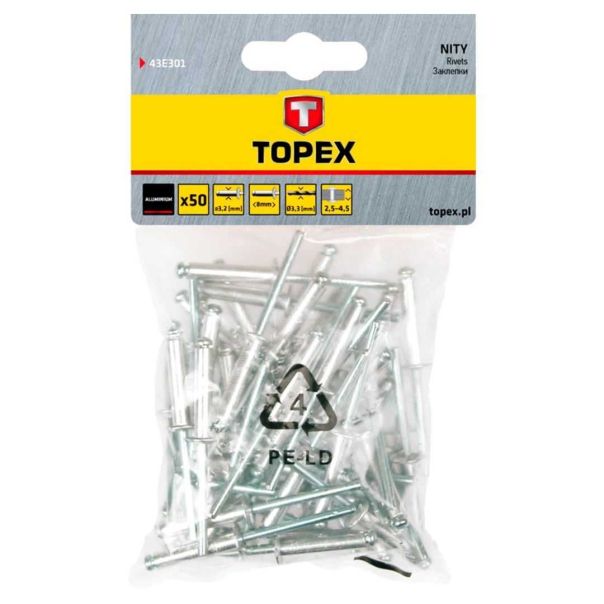 TOPEX Pop nitne 4,8x10 mm 50/1