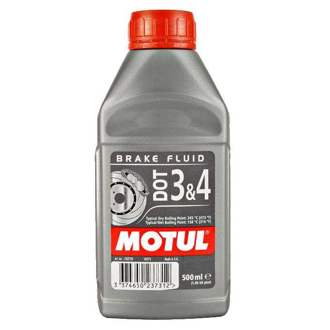 Brake fluid DOT 3&4 500ml