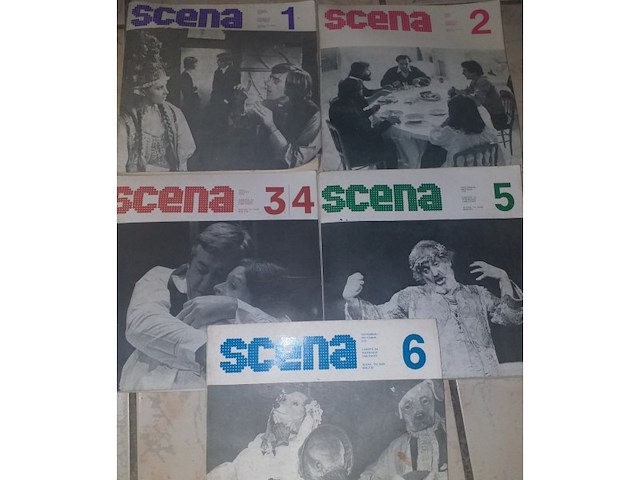 Scena-komplet pozorišnih časopisa 1979 god, sterijino