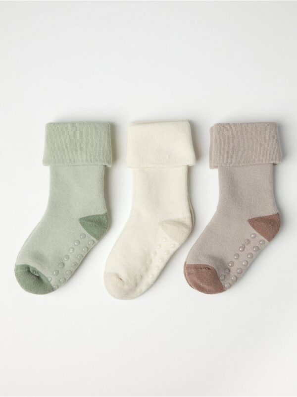 Čarape – 3-pack terry socks with antislip