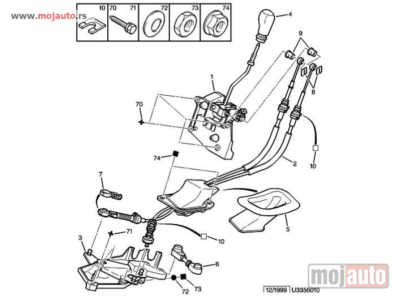 Citroen Xsara Picasso Poluga Menjaca 99-07,NOVO