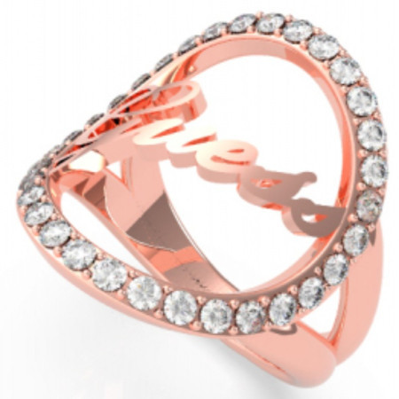 Ženski guess all around you roze zlatni prsten od hirurškog Čelika 54mm ( ubr20051-50 )
