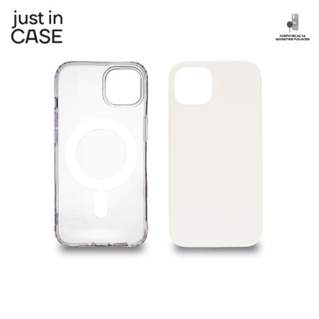Just in case 2u1 extra case mag mix plus paket beli za iPhone 13 ( MAGPL104WH )