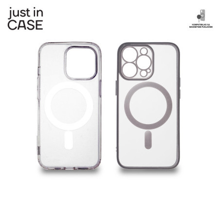 Just in case 2u1 extra case mag mix paket srebrni za iPhone 13 pro ( MAG106SL )