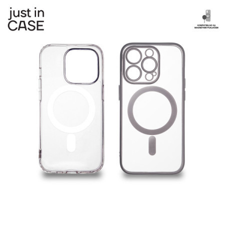 Just in case 2u1 extra case mag mix paket srebrni za iPhone 14 pro ( MAG110SL )