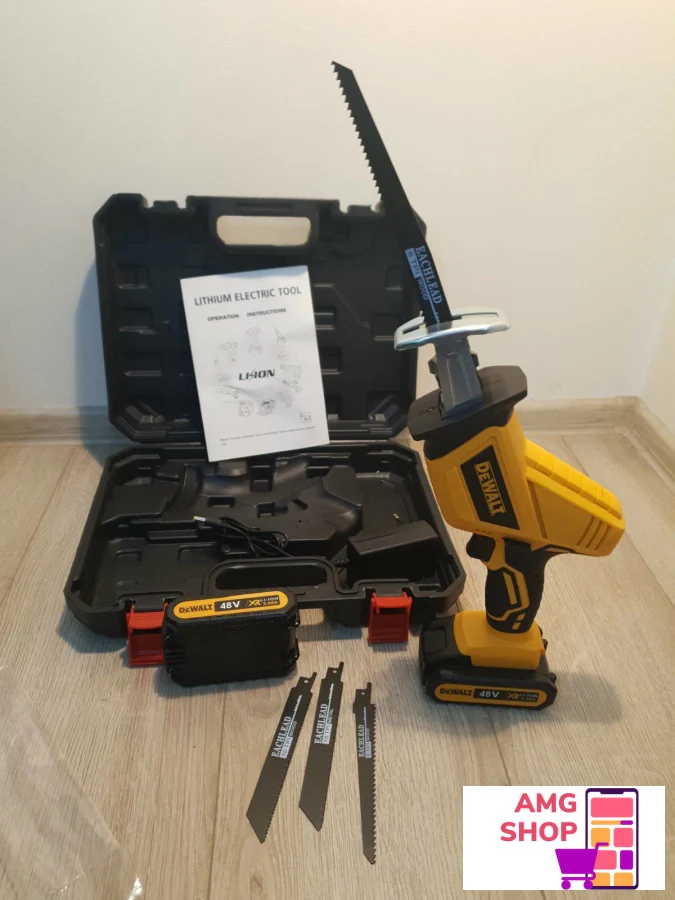 Aku testera lisičarka DEWALT 48v +dve baterije i testere - Aku testera lisičarka DEWALT 48v +dve baterije i testere