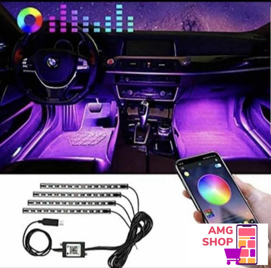 Ambijentalno led osvetljenje RGB svetlo + auto aplikacija - Ambijentalno led osvetljenje RGB svetlo + auto aplikacija