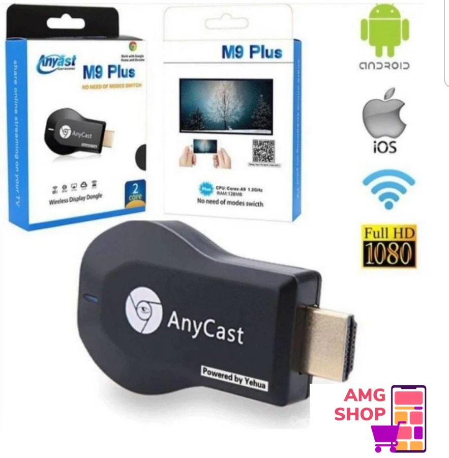 AnyCast M9 plus HDMI za TV - Any Cast wi fi - AnyCast M9 plus HDMI za TV - Any Cast wi fi