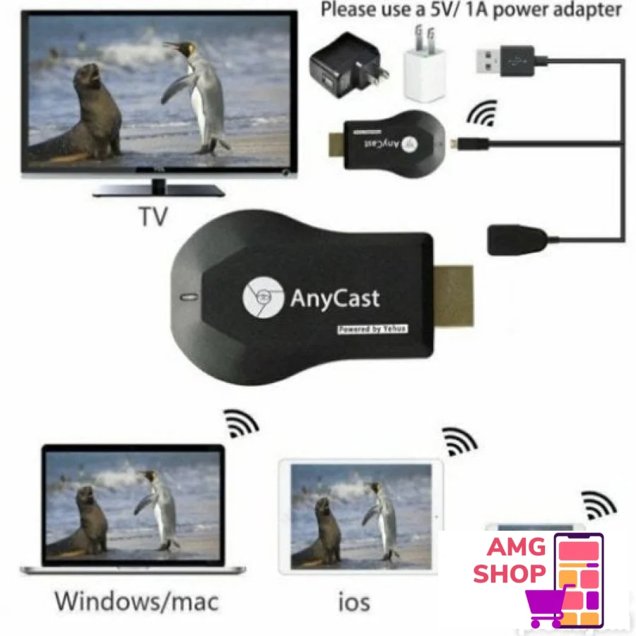 AnyCast M9 plus HDMI, FULL HD prijemnik za TV.resiver - AnyCast M9 plus HDMI, FULL HD prijemnik za TV.resiver