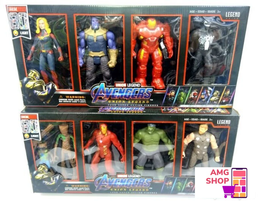 Avengers set 4 u 1 sa svetlosnim efektom - Avengers set 4 u 1 sa svetlosnim efektom