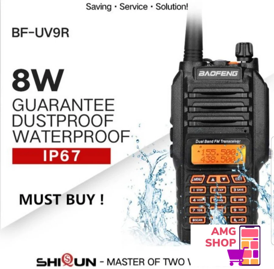 Baofeng UV9R Vodootporna Toki Voki Radio Stanica UV 9R - Baofeng UV9R Vodootporna Toki Voki Radio Stanica UV 9R