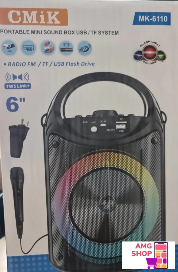 Bežični karaoke blutut zvučnik - CMIK MK 6110 6" - Bežični karaoke blutut zvučnik - CMIK MK 6110 6"