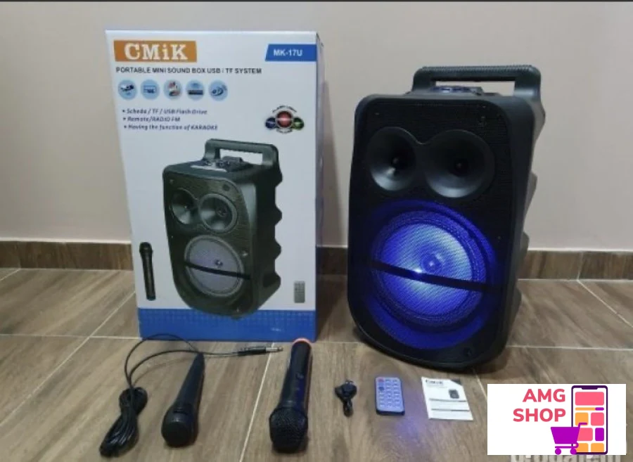 Bluetooth karaoke zvucnik sa bezicnim mikrofonom Cmik MK U17 - Bluetooth karaoke zvucnik sa bezicnim mikrofonom Cmik MK U17