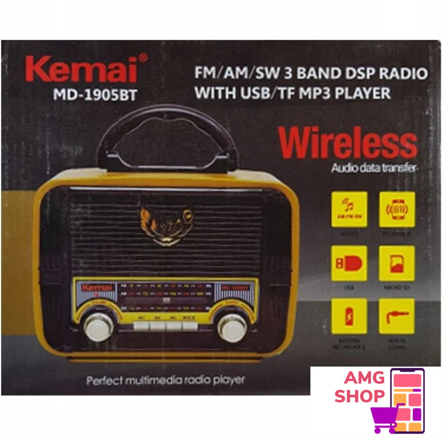 Bluetooth radio Kemai MD-1905BT - Bluetooth radio Kemai MD-1905BT